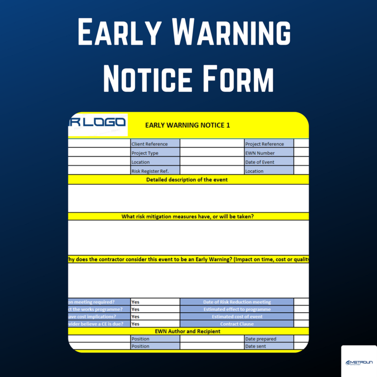 Early Warning Template - Metroun