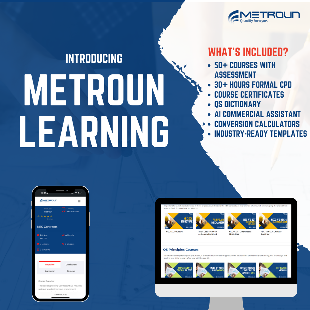 Quantity Surveying Education - 45+ Hours CPD | Metroun Learning