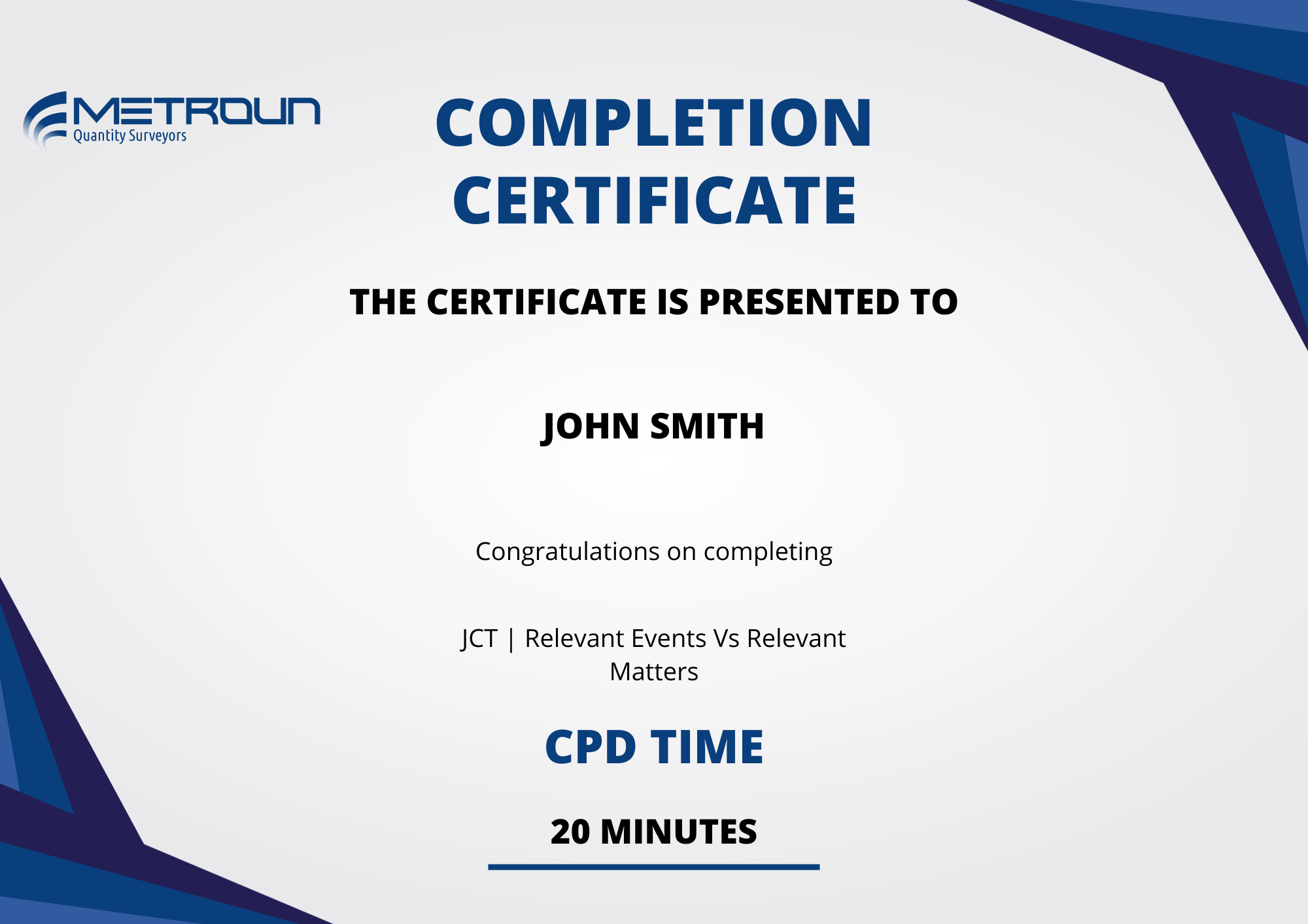 Quantity Surveying Education - 45+ Hours CPD | Metroun Learning